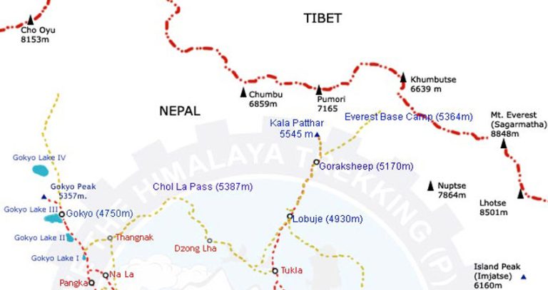 everest-base-camp-map - Above The Himalaya